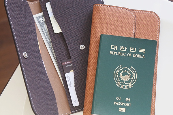 기타디자인용품 헤링본 장지갑 비건레더 월렛 카드 여권 파우치 케이스 선물용 각인 가죽 심플한 선물 오늘의집 쇼핑
