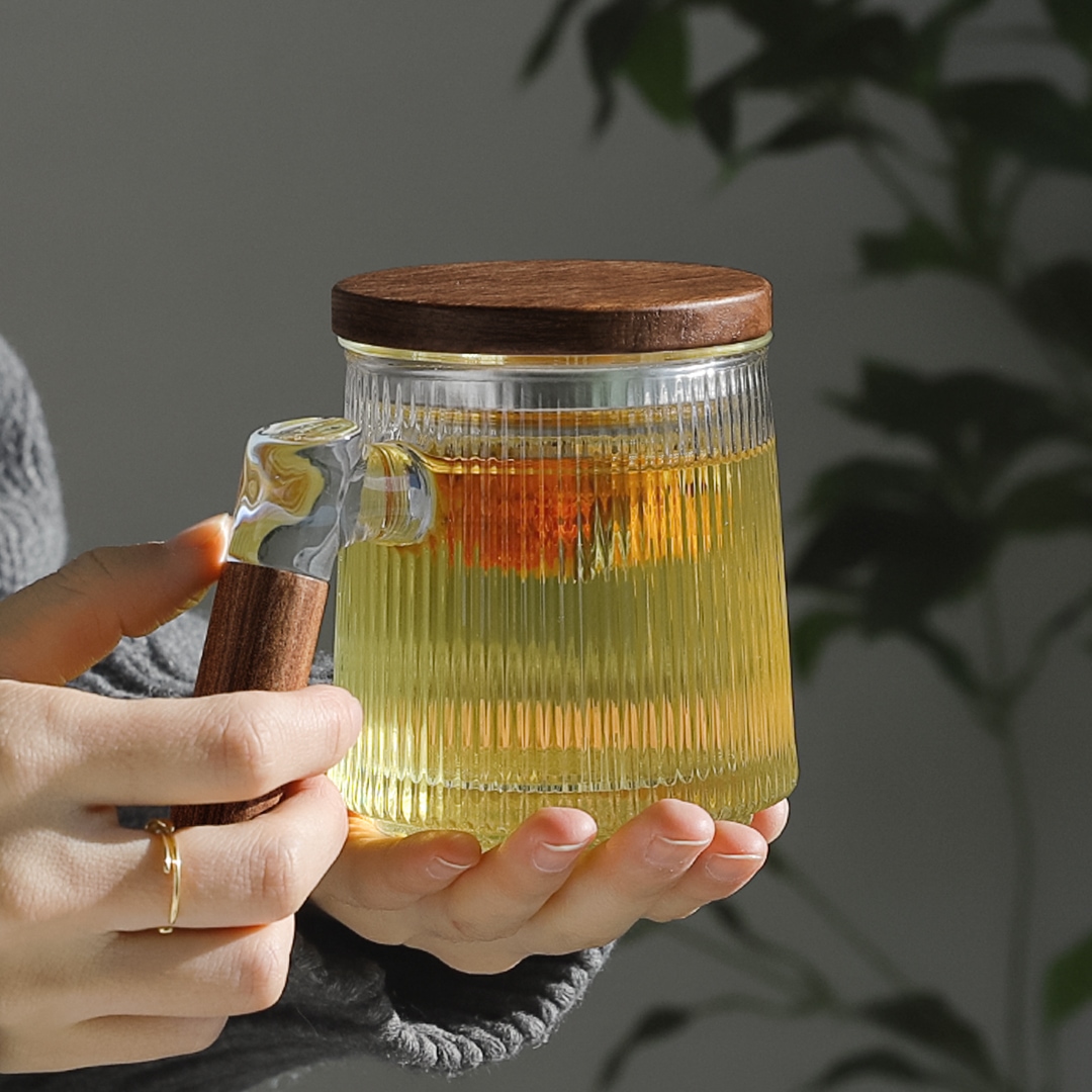 머그컵 플리츠 내열유리 감성 티머그 400ml 오늘의집 쇼핑