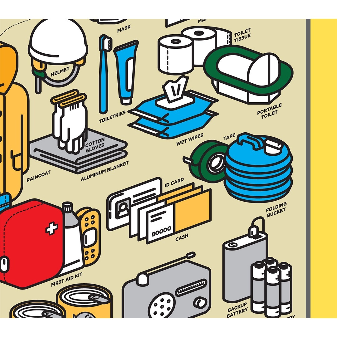 그림·사진 > 인포그래픽 포스터 - 생존가방 | 오늘의집 쇼핑