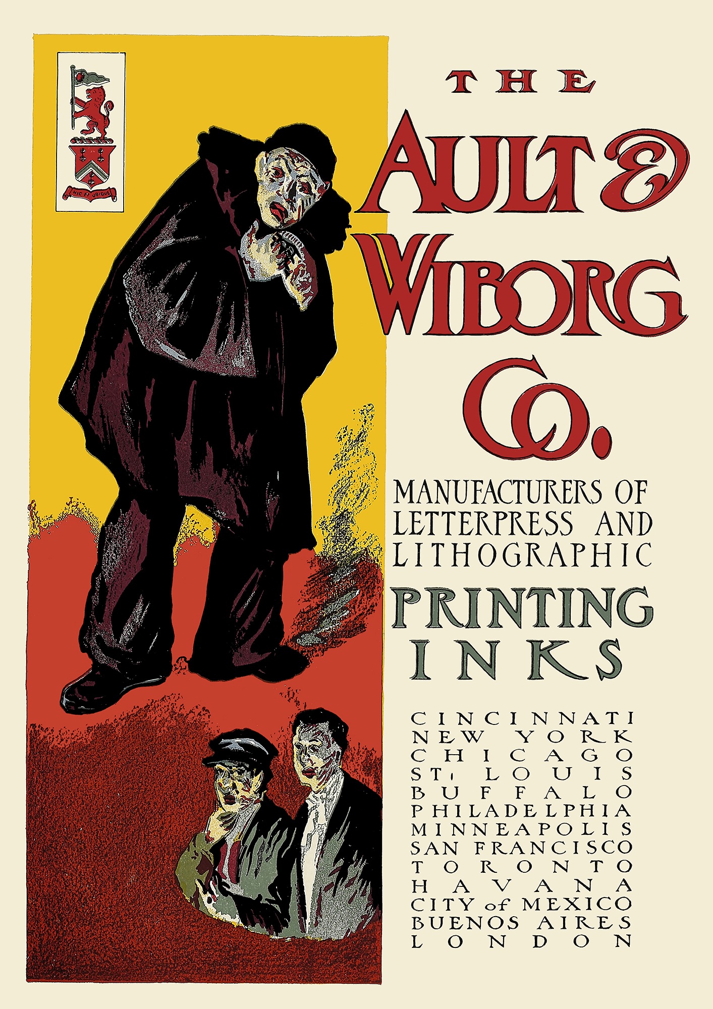 그림·사진 > 괴기스러운 포스터 The Ault and Wiborg Co 그림 액자 | 오늘의집 쇼핑