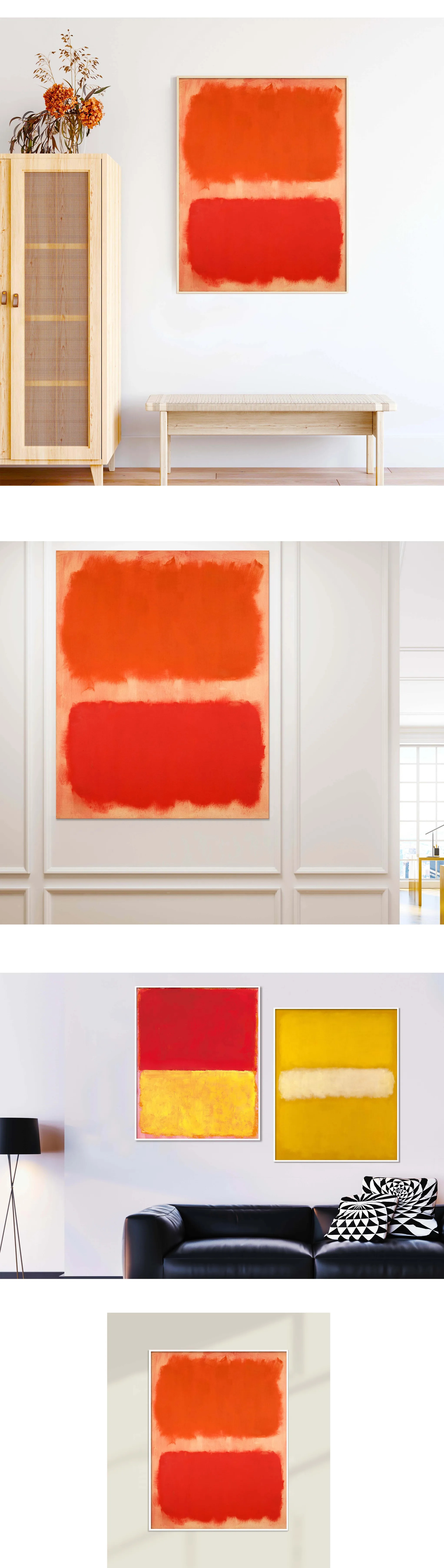 그림·사진 > 마크로스코 추상화 인테리어 캔버스/알루미늄 그림액자 14.no22 Reds1957 | 오늘의집 쇼핑